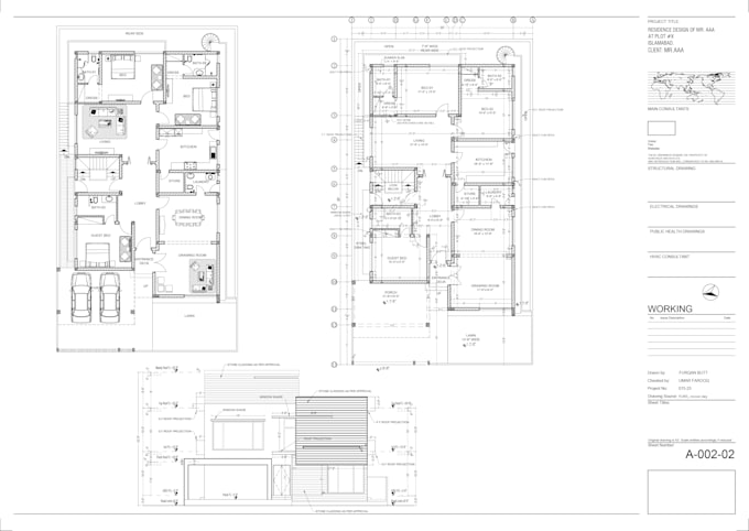 Draw architectural 2d floor plans and working drawings on autocad by ...