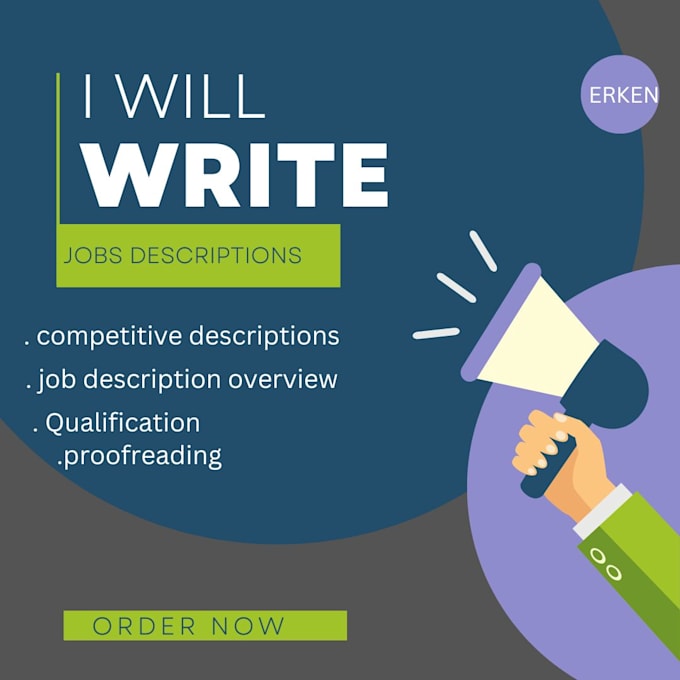 Create a perfect job description for any position by Erken0 | Fiverr