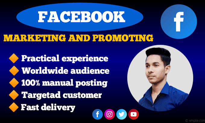 Do facebook marketing and page promotion for organic growth by ...