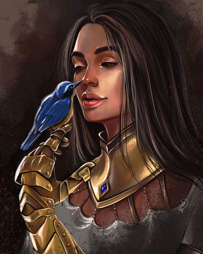 Draw realistic fantasy art and illustration by Ujala1111 | Fiverr