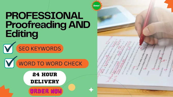 Do professional proofreading and editing of 1000 words in 24 hours by ...