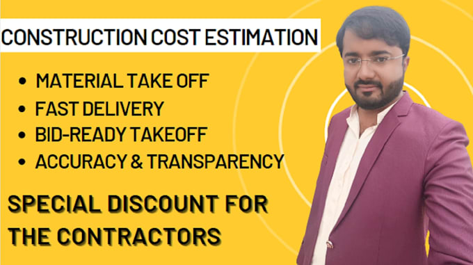 Do construction estimate and material takes off projects by Kashifriaz073 | Fiverr