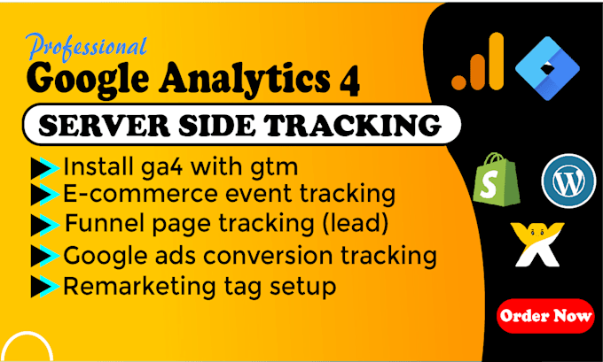 Setup google analytics 4, ga4 server side tracking, ga4 conversion tracking by Digitalseoitbd ...