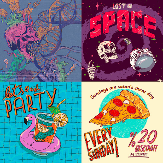 Draw custom eye chatching hand lettering desings by Lilimonlili | Fiverr