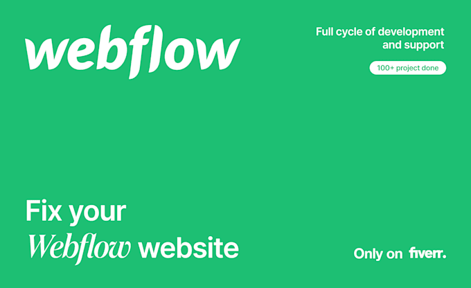 Fix your webflow website by Dimablahii | Fiverr