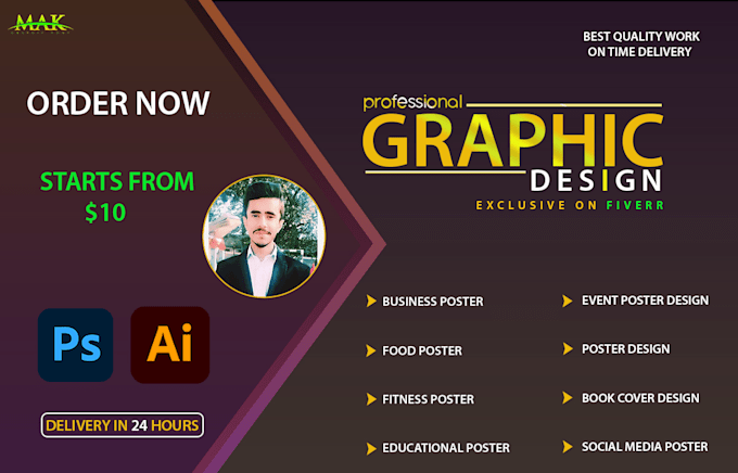 Design a professional poster for your business by Makgraphic | Fiverr