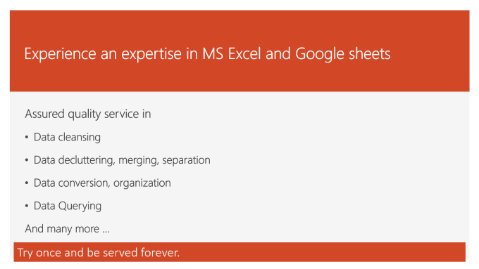Take care of your all data cleansing, management and formatting tasks ...