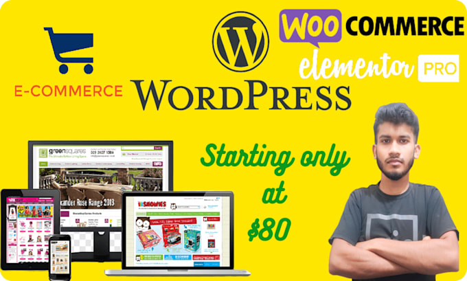 Make your e commerce website with wordpress, woocommerce and elementor pro by Shouvik007 | Fiverr