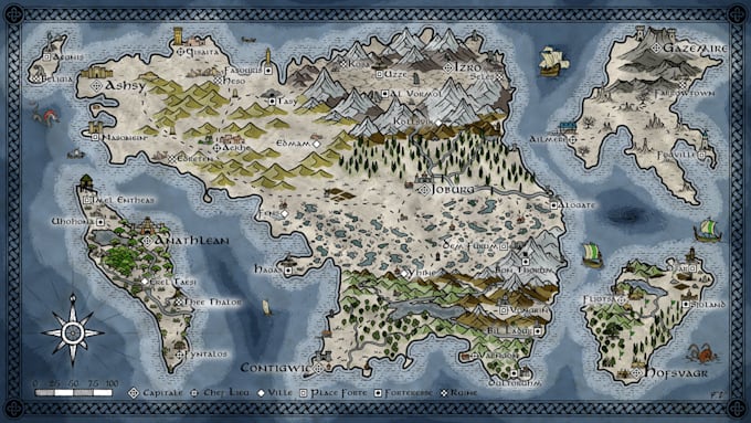 Create fantasy map for your rpg or your book by Fvilleleg | Fiverr