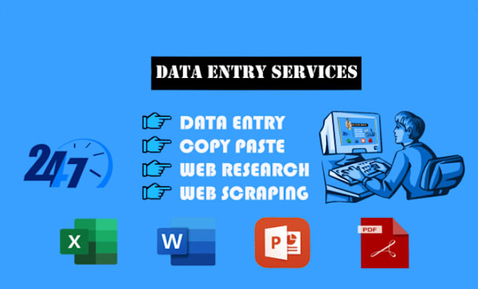 Do data entry, copy paste, web research and web scraping by Srikrishik17 | Fiverr