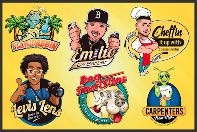 Design unique mascot cartoon character business logo by Amy_warburton ...