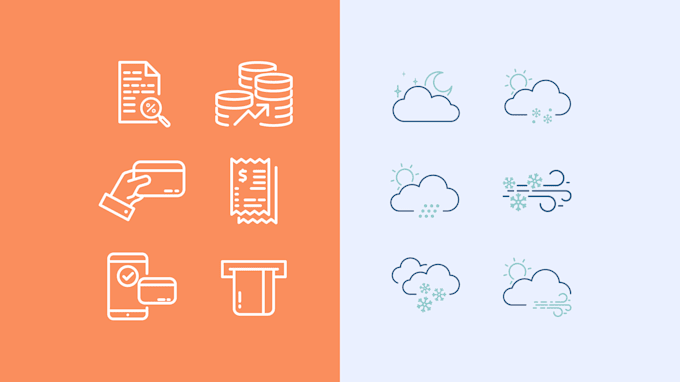 Design custom vector icon set by Wenzeldesign | Fiverr