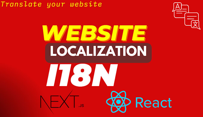 Implement i18n localization in reactjs or gatsby or nextjs by Khalid_hassan22 | Fiverr