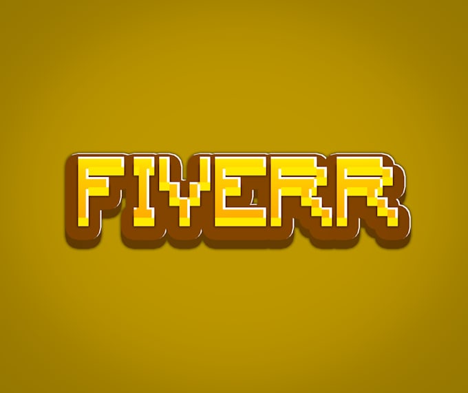 Create a unique 3d pixels typography font design by Zoelfasfuture | Fiverr