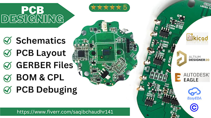 Design pcb layout, electronic circuit boards in kicad by ...