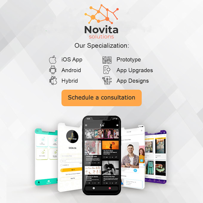 Develop your android and ios apps by Novitasolutions | Fiverr