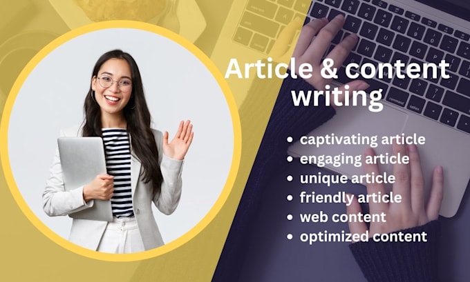 Write captivating, unique articles, web, optimized content for you by ...