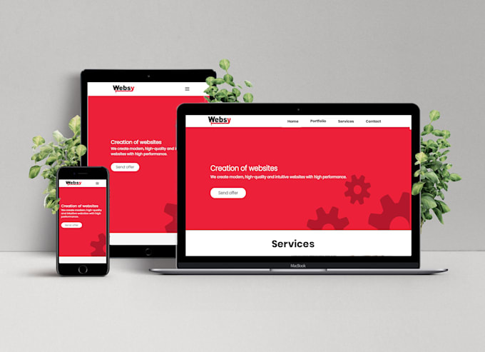 Create Custom One Page Website Html Css Js By Caslavjovanovic Fiverr