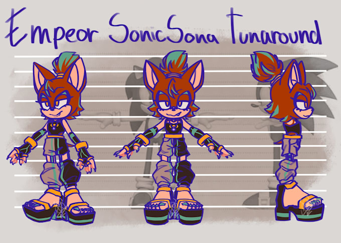 Do a full body turn around, furry or sonic characters only by Empeorv ...