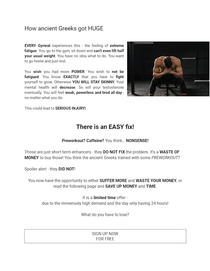 Do an eyecatching ad and persuasive sales email copy by Den1ssd | Fiverr