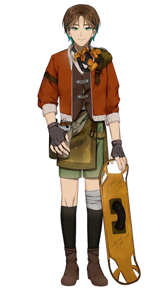 Draw your oc live2d vtuber assets by Giwan_ia | Fiverr