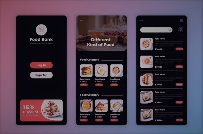 Design mobile app ui ux by Laibaaarif | Fiverr