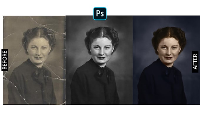 Restore blurry or old damaged photos in color or black and white by ...