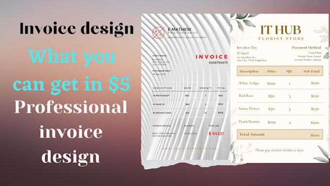 Design auto calculated invoice price list in excel letterhead fillable pdf form by Ramzanskp ...