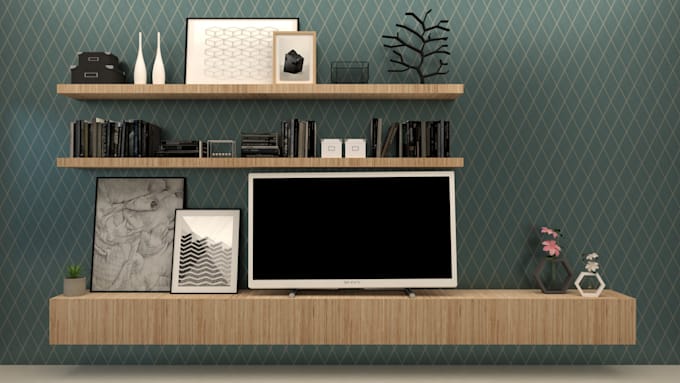 Design your tv unit and console by Shahareyar_7 | Fiverr