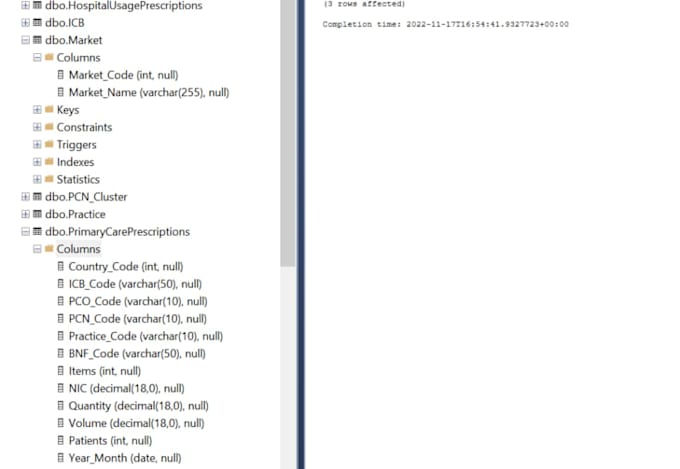 Provide sql database design and management expertise along with query ...
