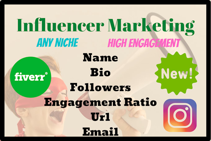 Find best instagram influencer for your niche by Ahmerfaisal9 | Fiverr
