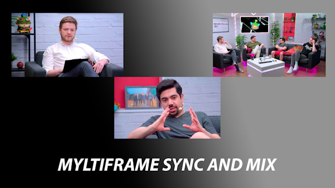 Do multiframe video edit podcasts, multiview shows, forums by Fanservice514 | Fiverr