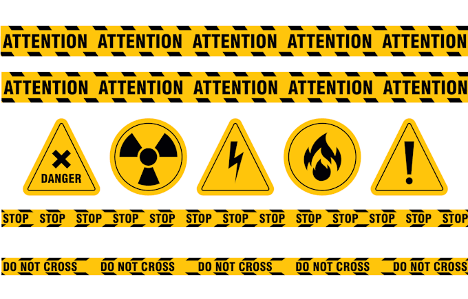 Design safety sign label for your factory by Yrmelakaso | Fiverr