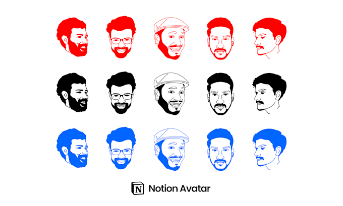 Create your custom notion avatar, minimalist portrait by Hardiksuthar56 ...