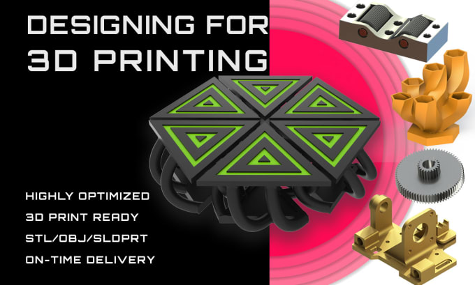 Do 3d cad design for 3d printing and 3d part design by Chamal757 | Fiverr