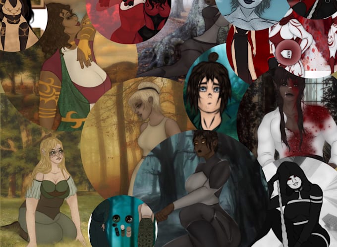 Create digital art of characters by Aether_draws | Fiverr