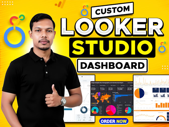 Create custom looker studio dashboard analytics report by Sem_sumon | Fiverr
