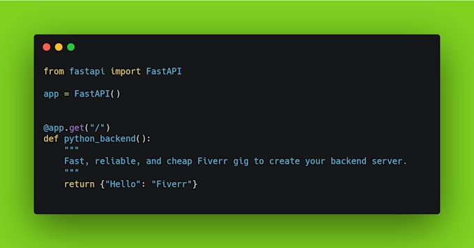 Develop a python backend api server using rest or grpc by Codeguardian ...