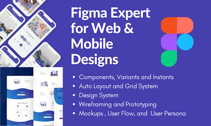 Be your figma designer, figma expert, web and app designer by ...