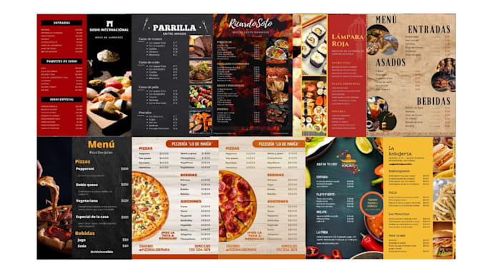Make a creative menu for you in less than 24 hours by Elianceballos ...