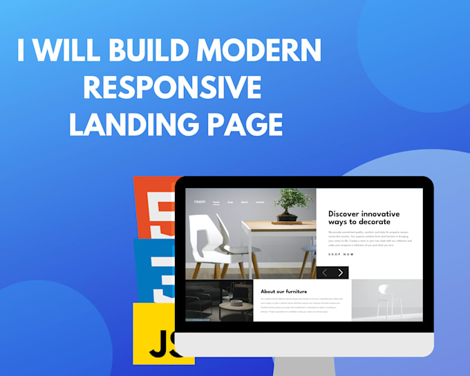 Design a responsive html landing page for your business by Alexandrecou754 | Fiverr