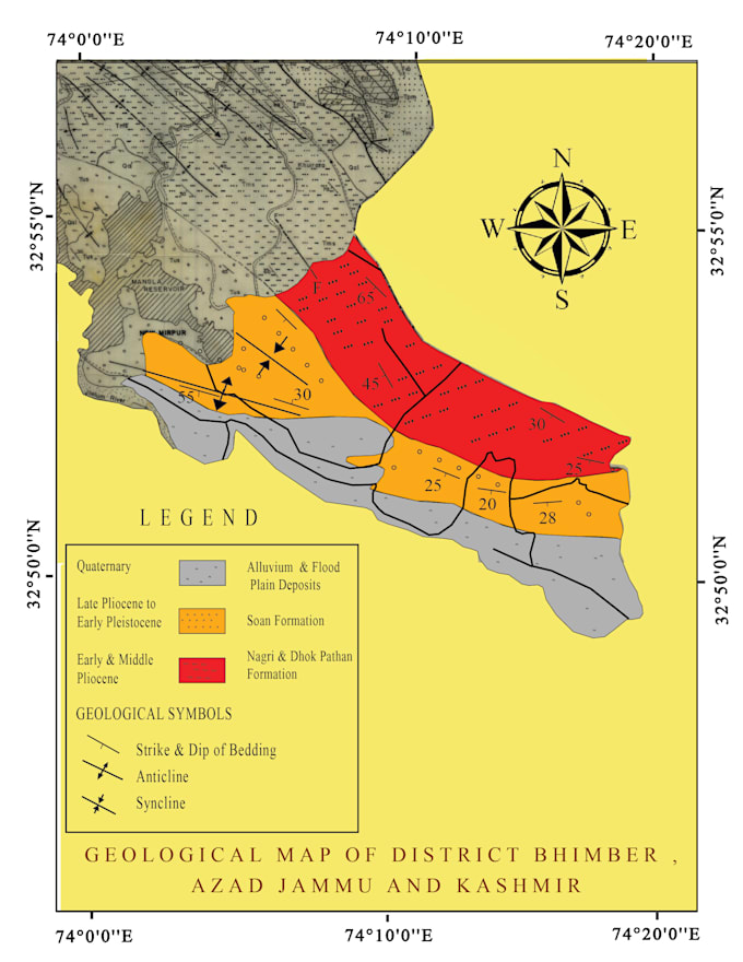 Make topographic, land cover, geological map and digitization by ...