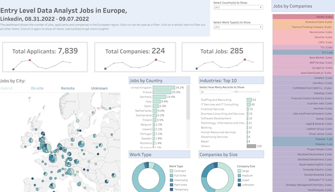 Create professional dashboard in tableau by Denis_sl | Fiverr