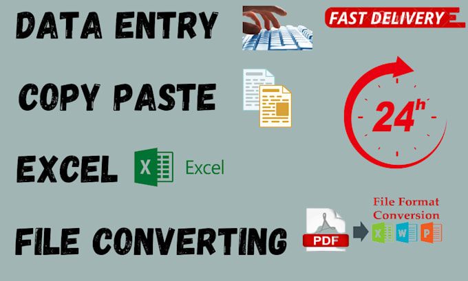 Data entry and file converting by Zargham514 | Fiverr