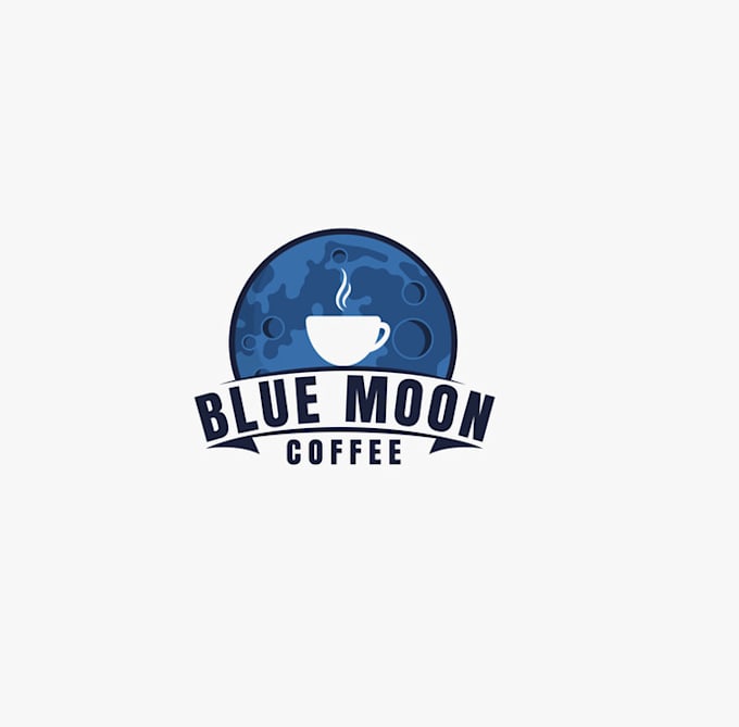 Design traditional attractive super blue moon coffee logo by Alvis ...