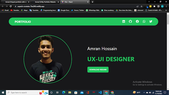 Create web page with react by Amran__ | Fiverr Create web page with react by Amran__ | Fiverr