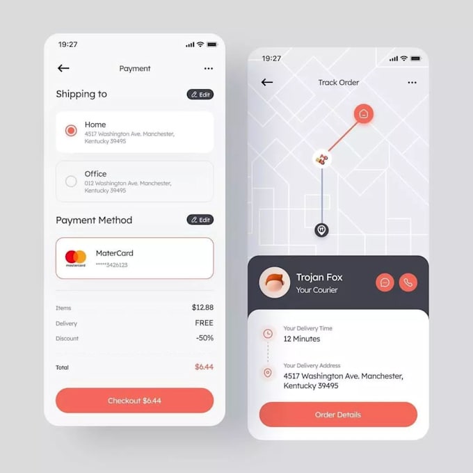 Create web or mobile app wireframes and uiux designs by Oludhevin | Fiverr