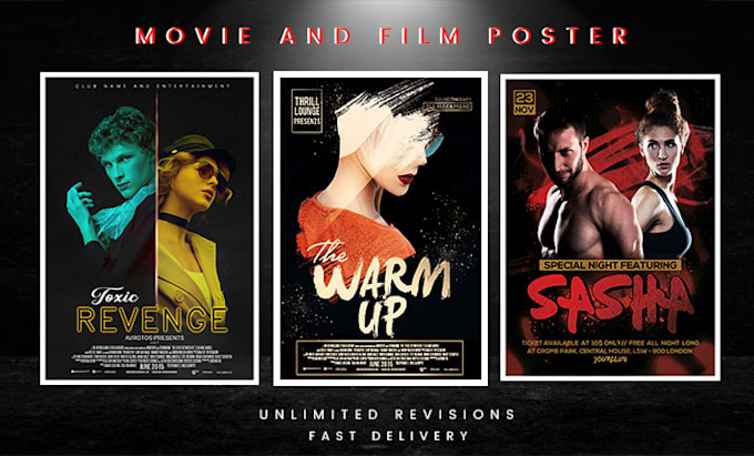 Design unique and creative film poster for you by Solutionsfit | Fiverr