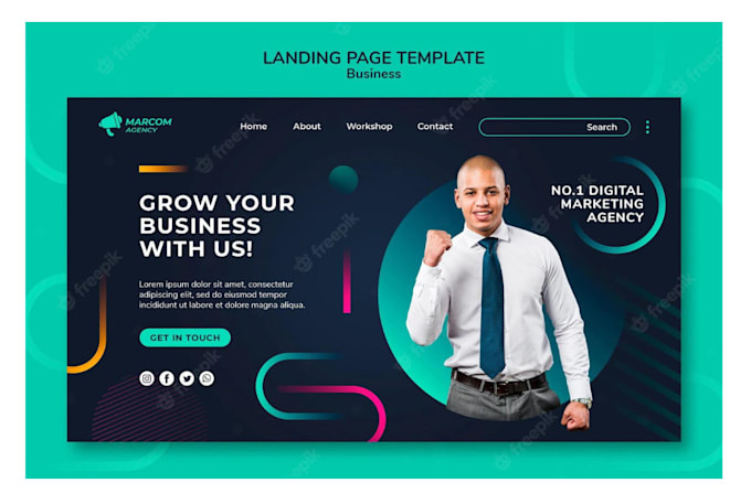Responsive and modern html landing page, copywriting and gorgeous ...