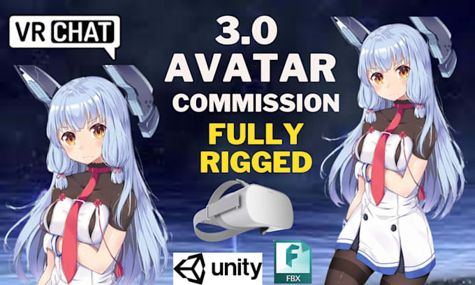 Do custom vrchat avatar for vtuber model vr avatar 3d model vrchat furry avatar by Dayanna99 ...